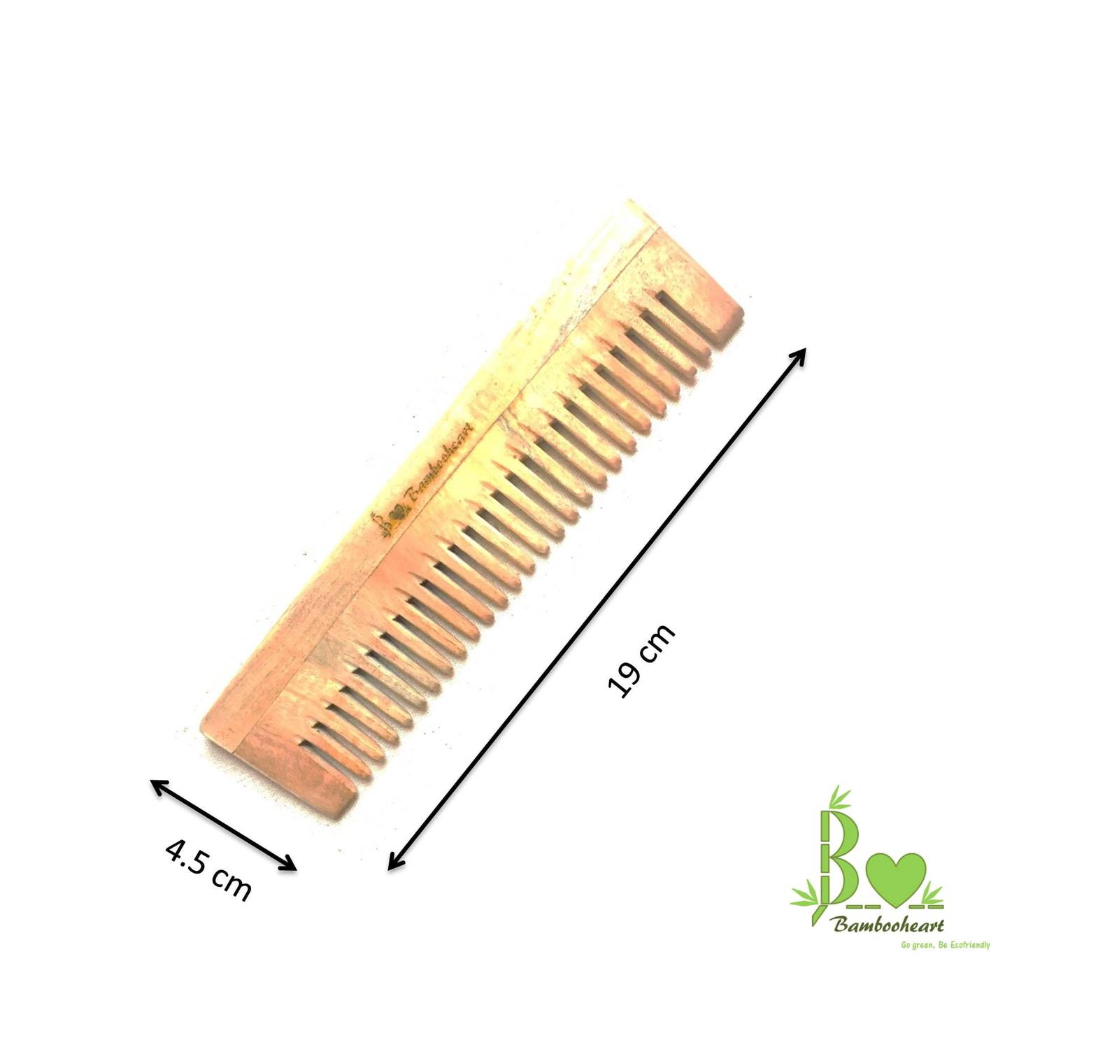 Neem Wood Comb (Wide Teeth) | Pahadi Zaika