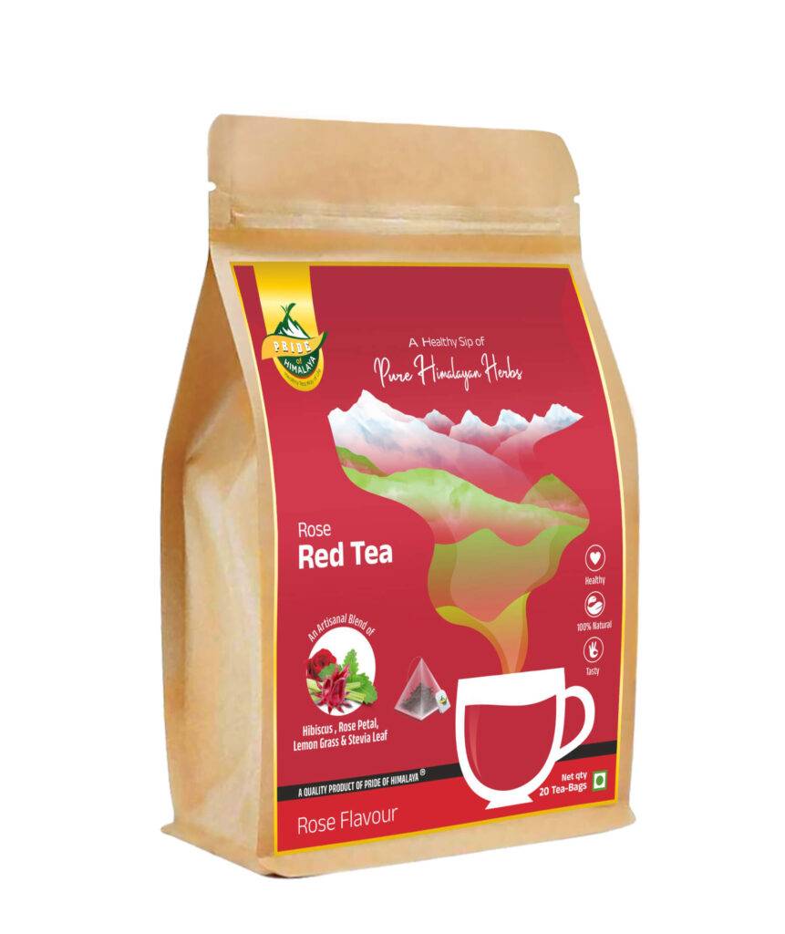 Rose Red Tea Made With 100% Organic Whole Leaf Tea - 20 Infusion Tea ...