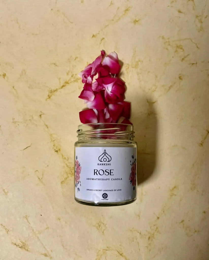 Rose Aromatherapy Candle | Pahadi Zaika